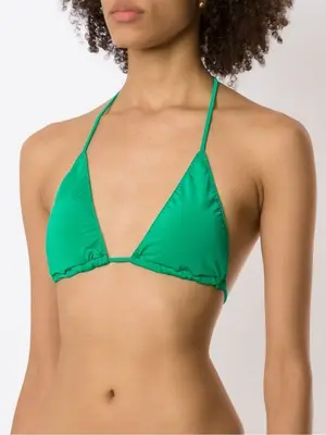 CLUBE BOSSA Aava Triangle Bikini Top - Green