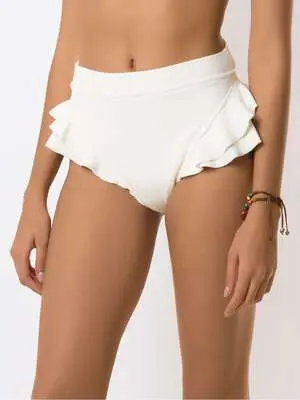 CLUBE BOSSA Turbe Bikini Bottom - White