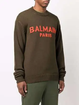 Balmain Logo Knit Jumper