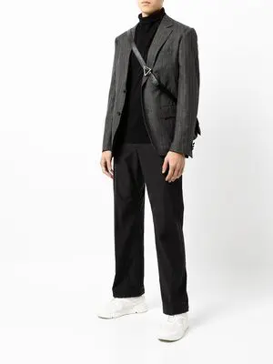 FERRAGAMO Leather-trim Suit Jacket
