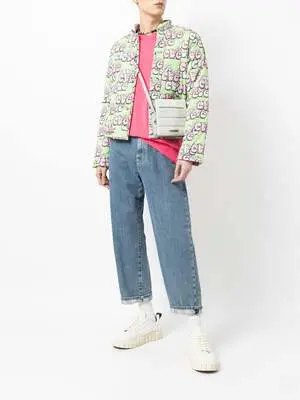 Comme Des Garçons Logo-print Padded Jacket - Green