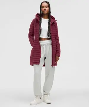 Lululemon Pack It Down Long Jacket Deep Luxe