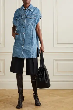 Dries Van Noten Oversized Denim Vest