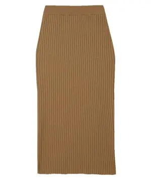 Max Mara Leisure Boheme Ribbed Wool Midi Skirt