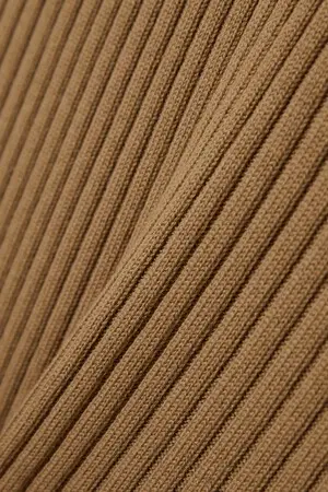 Max Mara Leisure Boheme Ribbed Wool Midi Skirt