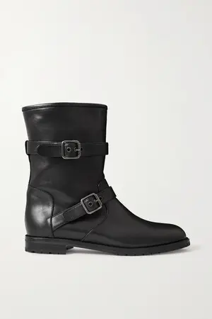 Manolo Blahnik Sulaltra Buckled Ankle Boots
