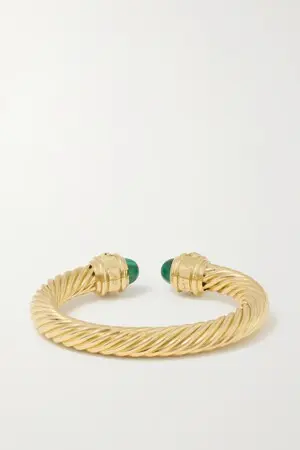 David Yurman Renaissance Malachite And Diopside Cuff
