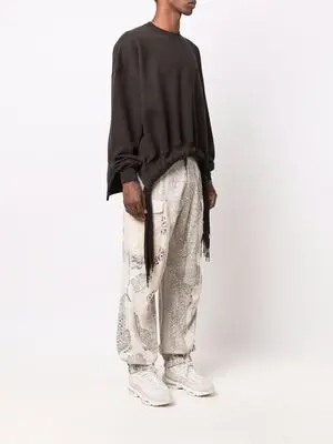 AMBUSH Multi-cord Crew-neck Sweatshirt - Brown