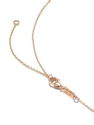 SUZANNE KALAN 18kt Rose Gold Frenzy Sapphire Dog Tag Necklace