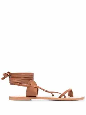 Manebí X Alex Rivière Leather Sandals - Brown