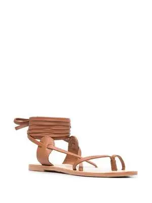 Manebí X Alex Rivière Leather Flat Sandals