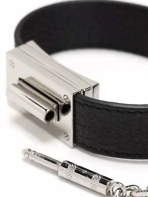 Amiri Logo Leather Bracelet