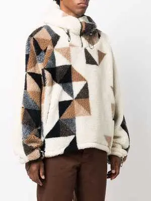 424 Fleece Geometric-detail Sweatshirt
