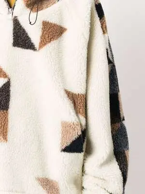 424 Fleece Geometric-detail Sweatshirt