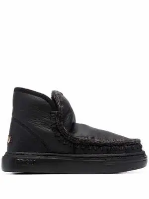 Mou Stitch-trim Ankle Boots