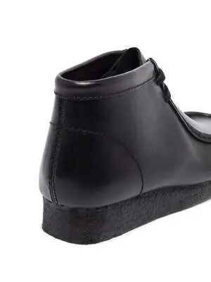 Clarks Wallabee Leather Boots - Black