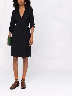 Ralph Lauren Three-quarter Sleeve Wrap Dress