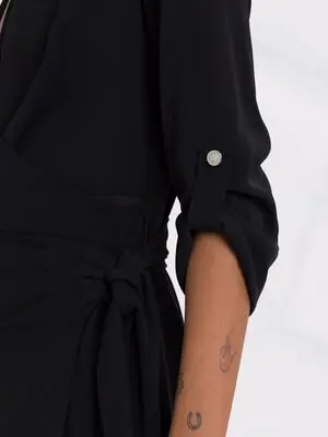 Ralph Lauren Three-quarter Sleeve Wrap Dress
