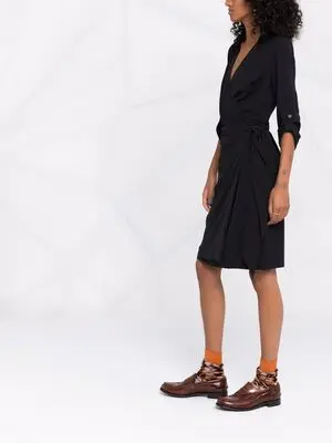 Ralph Lauren Three-quarter Sleeve Wrap Dress