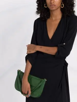 Ralph Lauren Three-quarter Sleeve Wrap Dress
