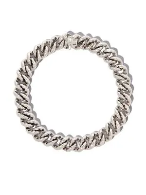 Shay 18k White Gold Pavé Diamond Bracelet - Silver