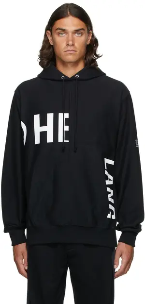Helmut Lang Helmut Lang Black Patchwork Hoodie - 001 Black