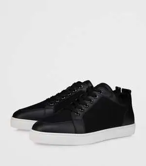 CHRISTIAN LOUBOUTIN Rantulow Leather Sneakers - Black