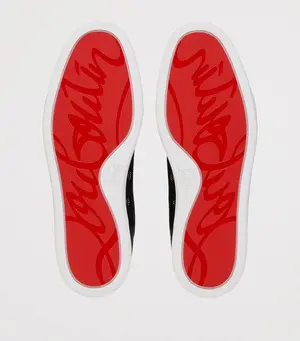 CHRISTIAN LOUBOUTIN Rantulow Leather Sneakers - Black