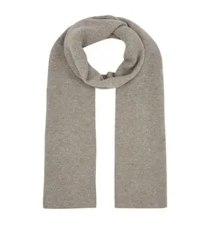 WILLIAM SHARP Cashmere Crystal-embellished Scarf Grey