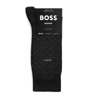 BOSS George Pin Dot Socks Grey