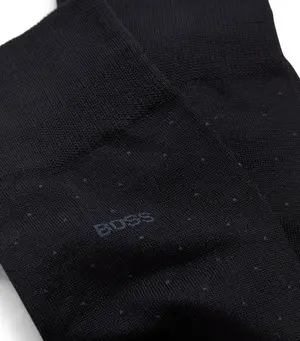 BOSS George Pin Dot Socks - Navy