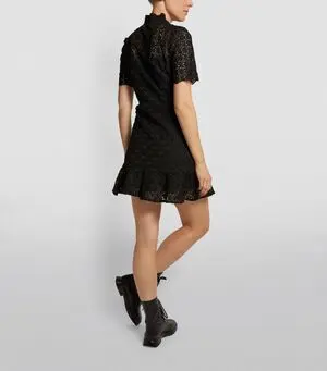 Sandro Lace Mini Dress - Black