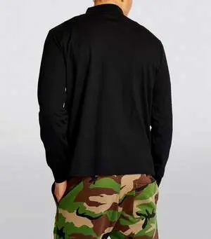 Polo Ralph Lauren Pima Cotton Long-sleeve Polo Shirt - Black