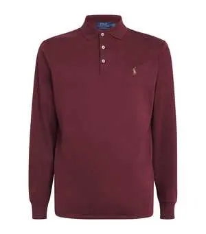 Polo Ralph Lauren POLO RALPH LAUREN Pima Cotton Long-Sleeve Polo Shirt Red