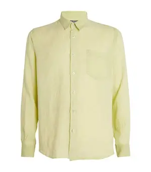 Vilebrequin Linen Shirt Green