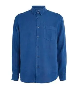 Vilebrequin Linen Shirt Navy