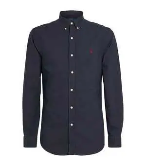 Polo Ralph Lauren Cotton Logo-embroidered Shirt - Navy