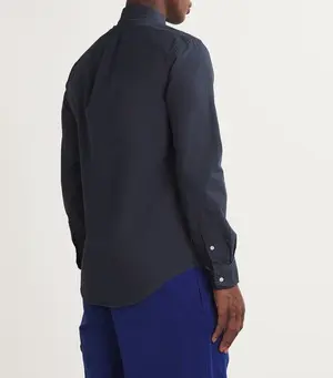 Polo Ralph Lauren Cotton Logo-embroidered Shirt - Navy