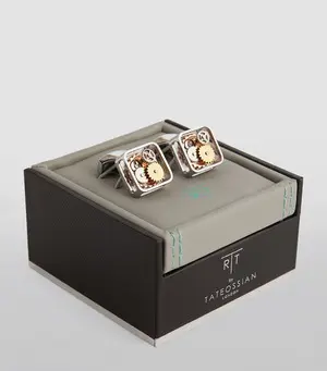 Tateossian Square Gear Cufflinks