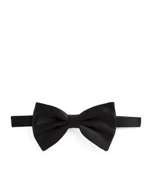 Brioni Pre-tied Silk Bow Tie - Black