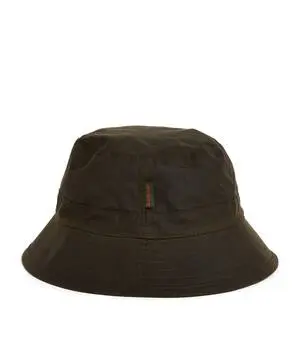 Barbour Waxed Cotton Bucket Hat - Green