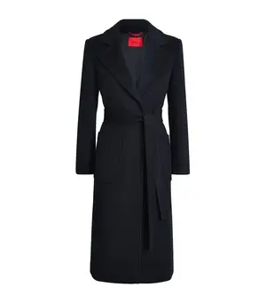 Max & Co. Wool Runaway Belted Coat - Blue