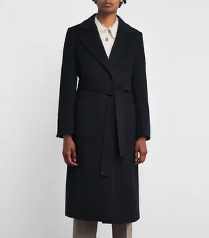Max & Co. Wool Runaway Belted Coat - Blue