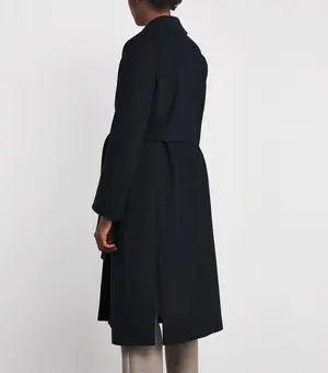 Max & Co. Wool Runaway Belted Coat - Blue