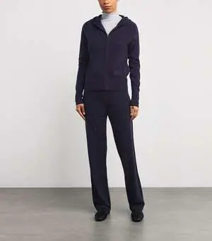 WILLIAM SHARP Cashmere Crystal-embellished Zip-up Hoodie