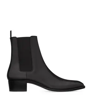 Saint Laurent Block Heel Shoes For Men