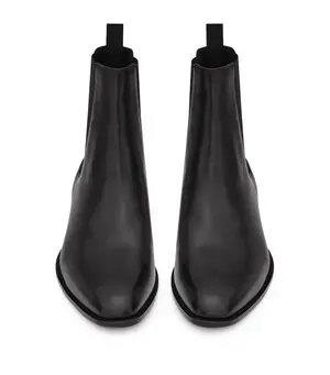 Saint Laurent Leather Wyatt Chelsea Boots