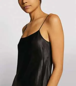 Vince Strappy Slip Midi Dress - Black