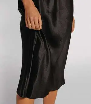 Vince Strappy Slip Midi Dress - Black