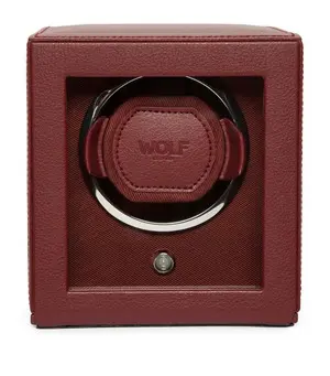 Wolf Wolf Cub Watch Winder With Cover Red